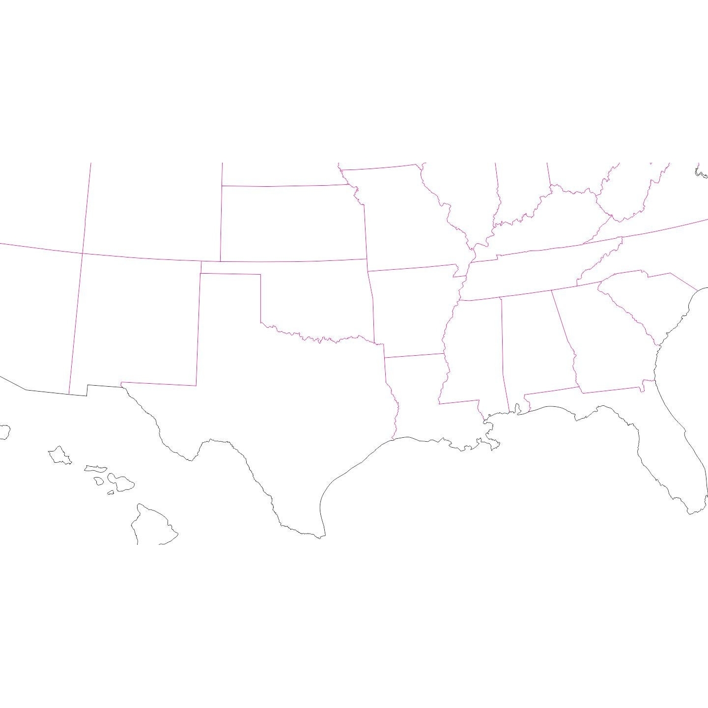 USA map - Laser Cut File, 3 versions - 3DSure