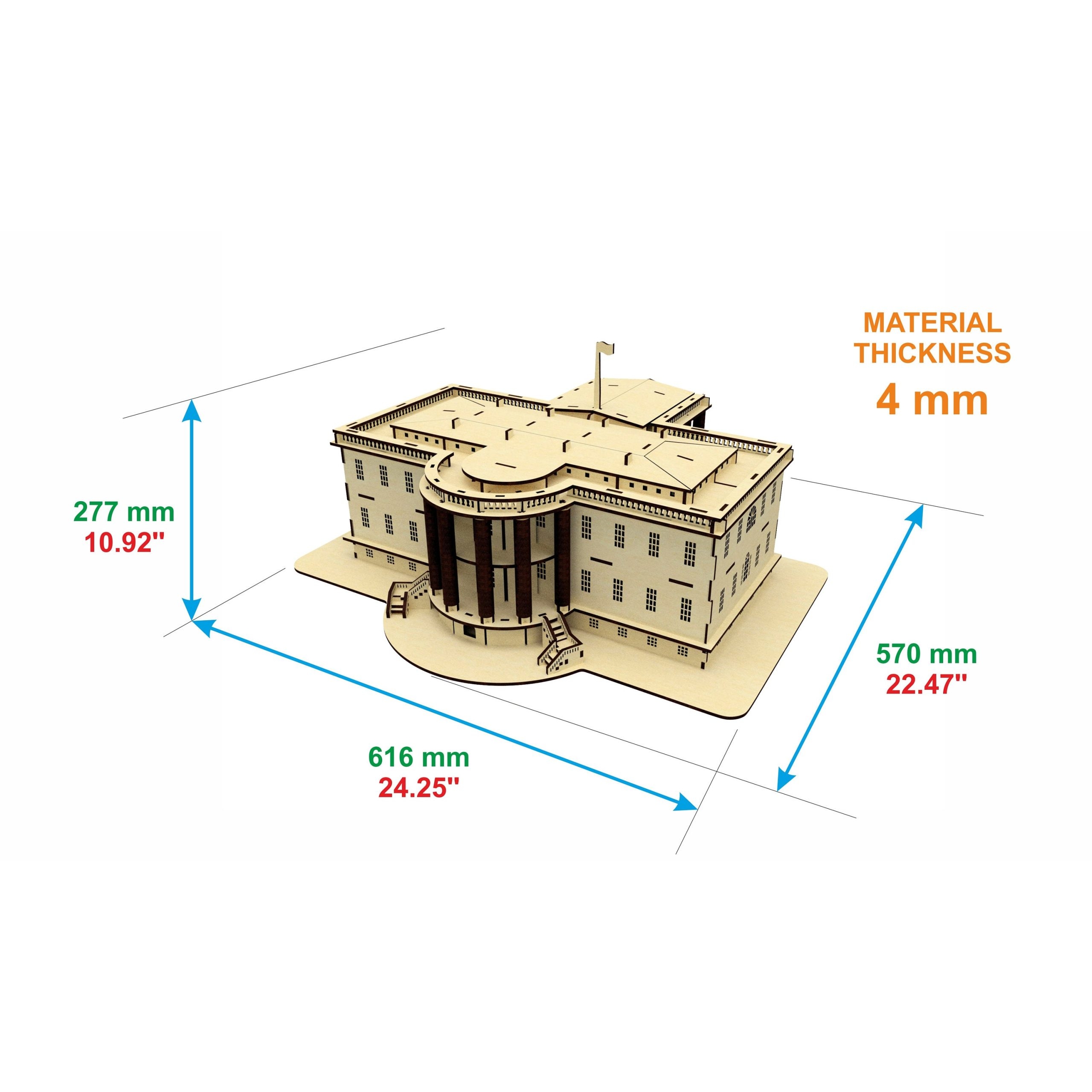 laser cut white house dxf files for laser file for cnc plan usa dxf ...