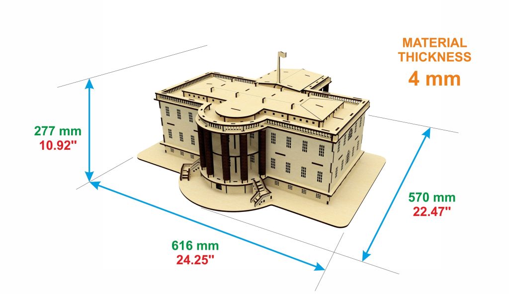 laser cut white house dxf files for laser file for cnc plan usa dxf ...