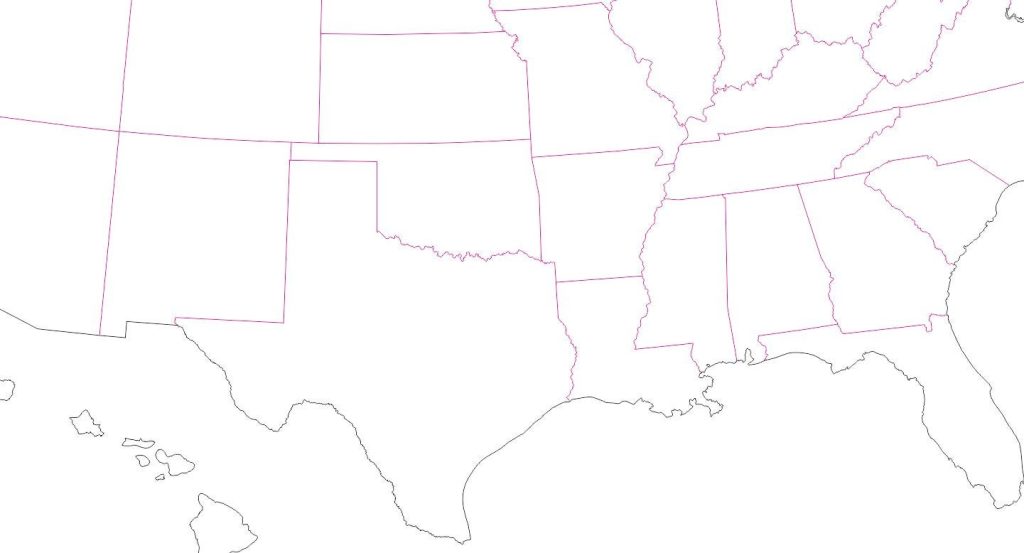USA map - Laser Cut File, 3 versions - 3DSure